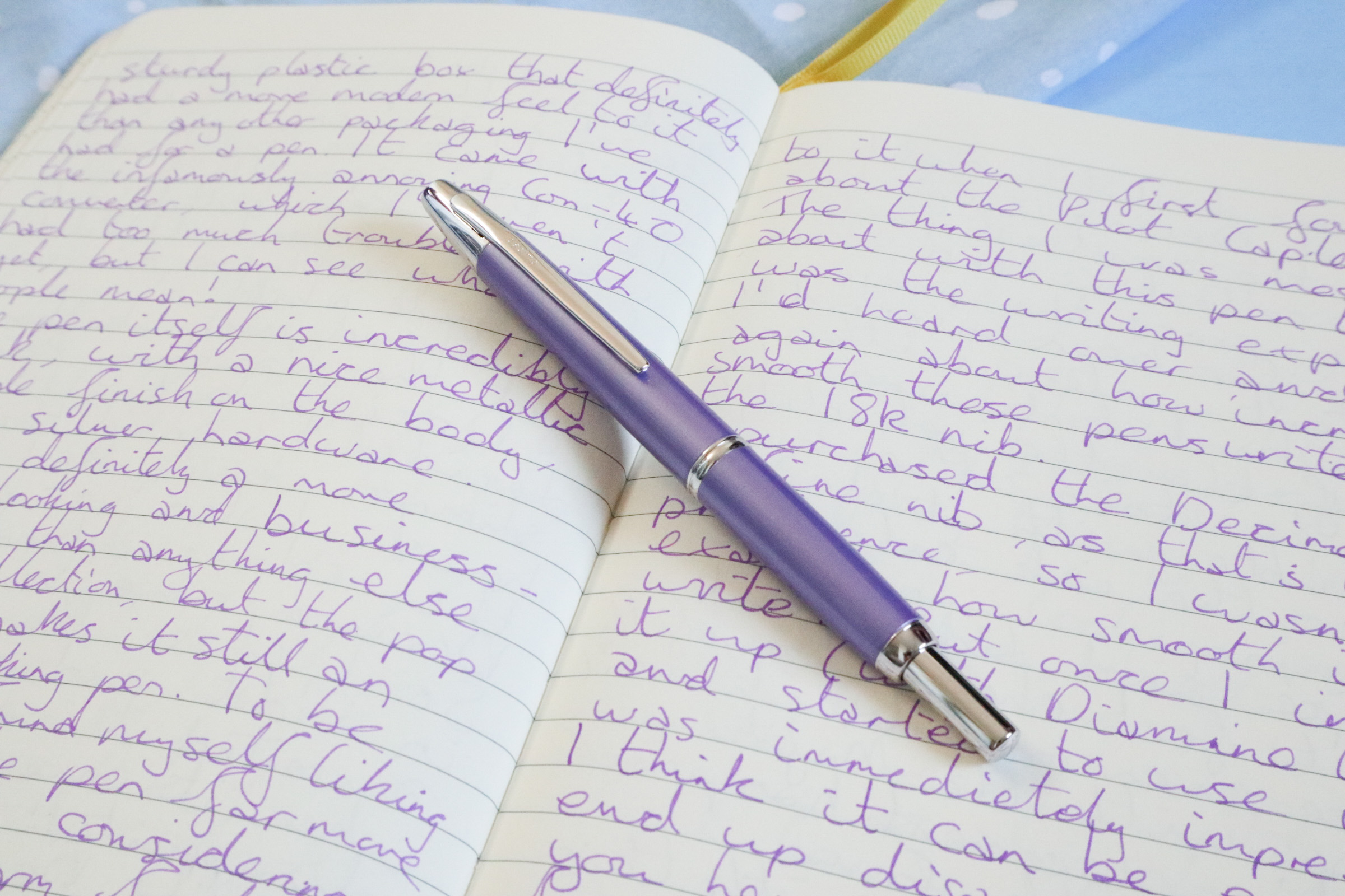 Review: Pilot Decimo Violet Fountain Pen – Inky Imaginings